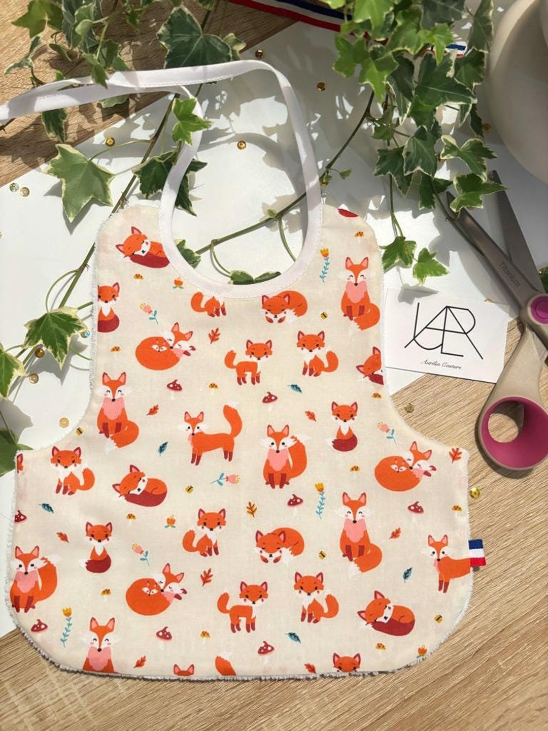 Fox Pattern Bibs - Etsy