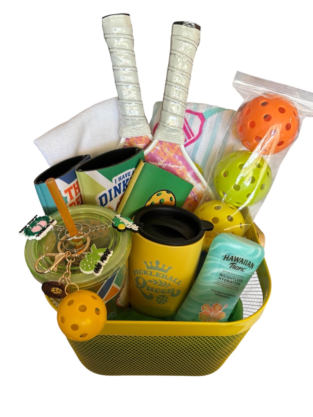 Pickleball Queen Gift Basket | Women’s Pickleball Beginner Set | Fun ...