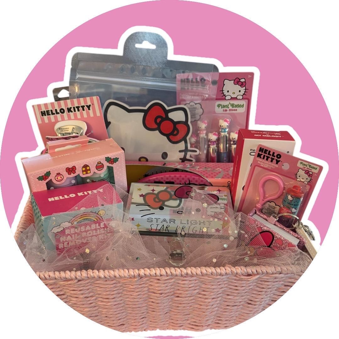 Hello Kitty Glam Beauty Basket Sanrio Spa Gift Set Makeup, Skincare ...