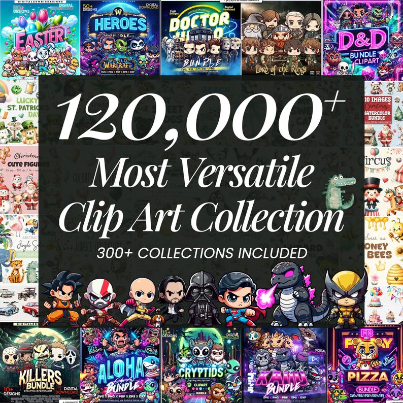 Ultimate Clip Art Mega Bundle, Most Versatile Clip Art Collection on ...