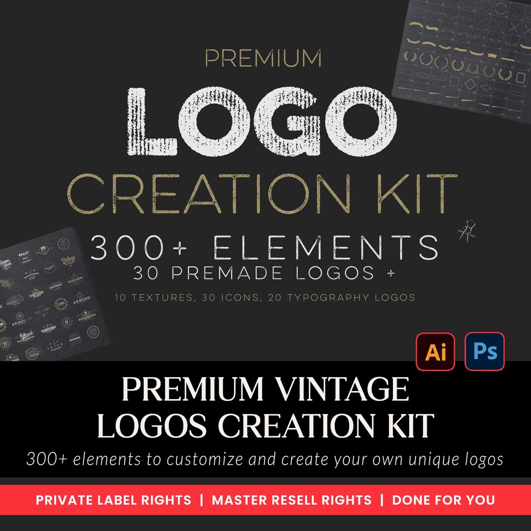 Logo Creation Kit, Easily Create Premium Logos With 300+ Premium Logo ...
