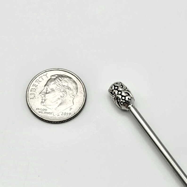 Orion's Storm Stainless Steel Hair Stick, Custom Length Engraved Metal ...