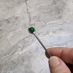 Caged Glass 8mm Stainless Steel Hair Stick - Etsy