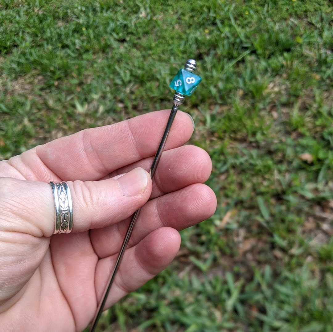 NEW Mini D8 Polyhedral Dice Steel Hair Sticks Multiple Colors, First ...