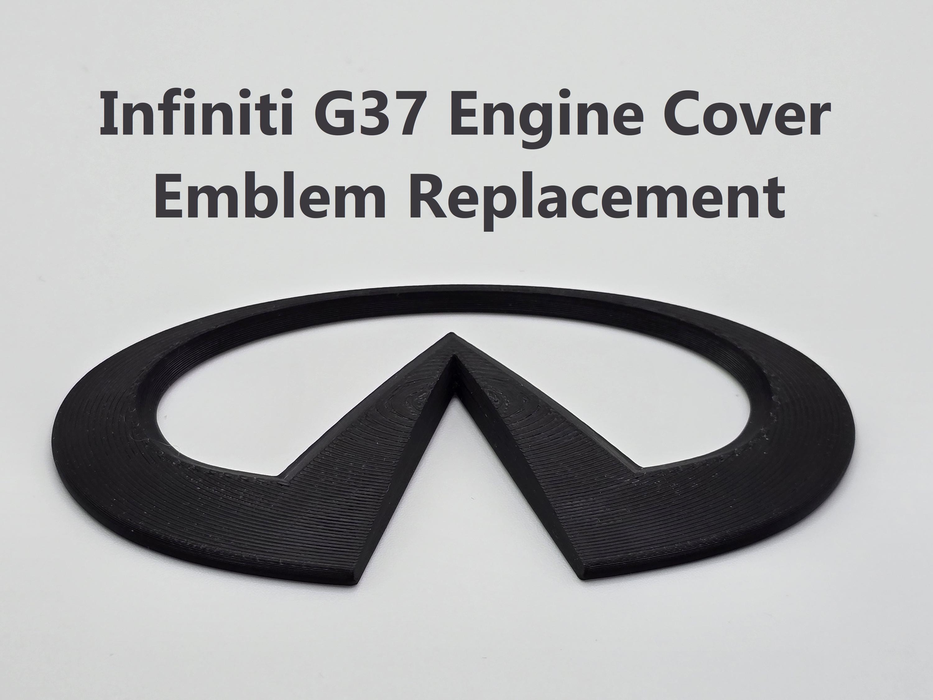 Infiniti G37 Engine Cover Emblem - ASA Black - Etsy