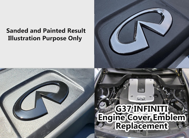 Infiniti G37 Engine Cover Emblem - ASA Black - Etsy