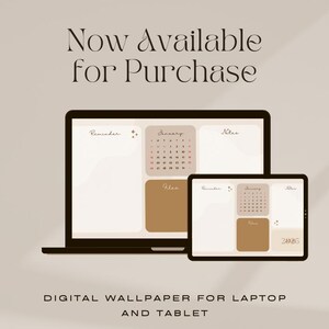 2025 Minimalist Calendar Wallpaper Neutral Tones Desktop & Tablet ...