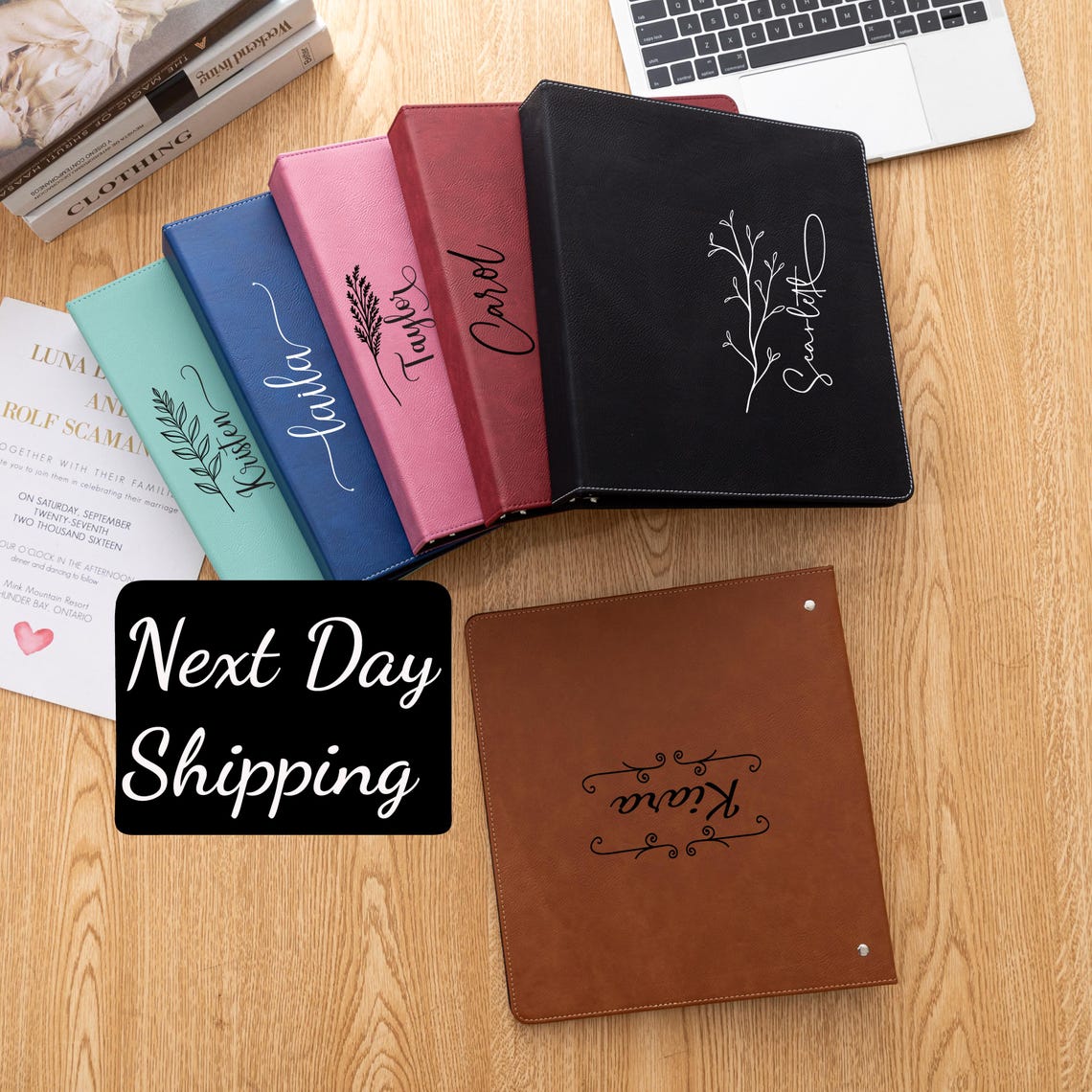Personalized Binder, Custom Binder, Leather Binder, Graduation Gift ...