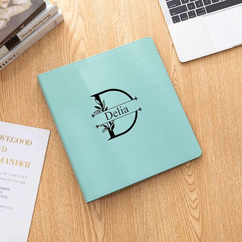 Personalized Binder, Custom Binder, Leather Binder, Graduation Gift ...