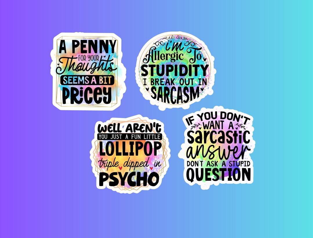 Cheeky Sticker Pack - Playful Vinyl Sticker | Bold Waterproof Sticker ...
