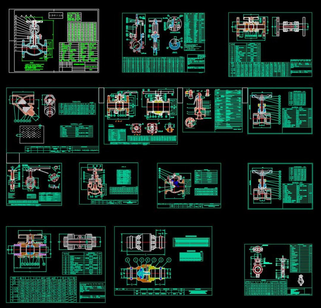 Valve Module CAD Drawing Dwg - Etsy