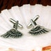 Wing Cuff Links SOLDERED - Cuff Wings - Antique Silver Winged Cufflinks ...
