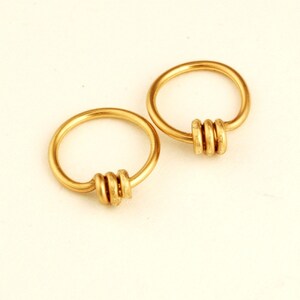 Tiny UNISEX Hoops Continuous Look Loop De Loop Hoop Earrings in Non ...