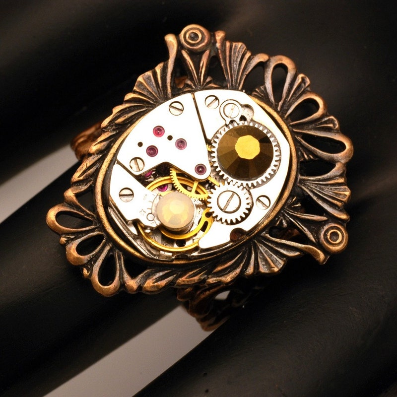 Watch Movement Ring - Etsy