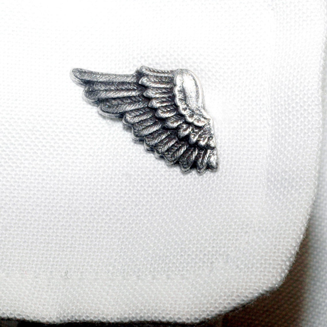 Wing Cuff Links SOLDERED Cuff Wings Antique Silver Winged - Etsy