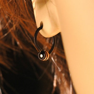 Tiny UNISEX Hoops Continuous Look Loop De Loop Hoop Earrings in Non ...