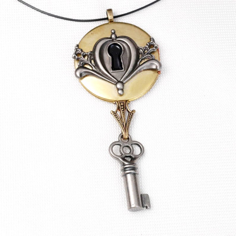 Under Lock and Key Locket Necklace Steampunk Locket Choker - Etsy