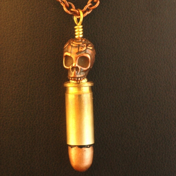 Skull and Bullet - Etsy