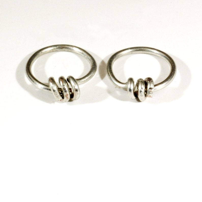 Tiny UNISEX Hoops Continuous Look Loop De Loop Hoop Earrings - Etsy