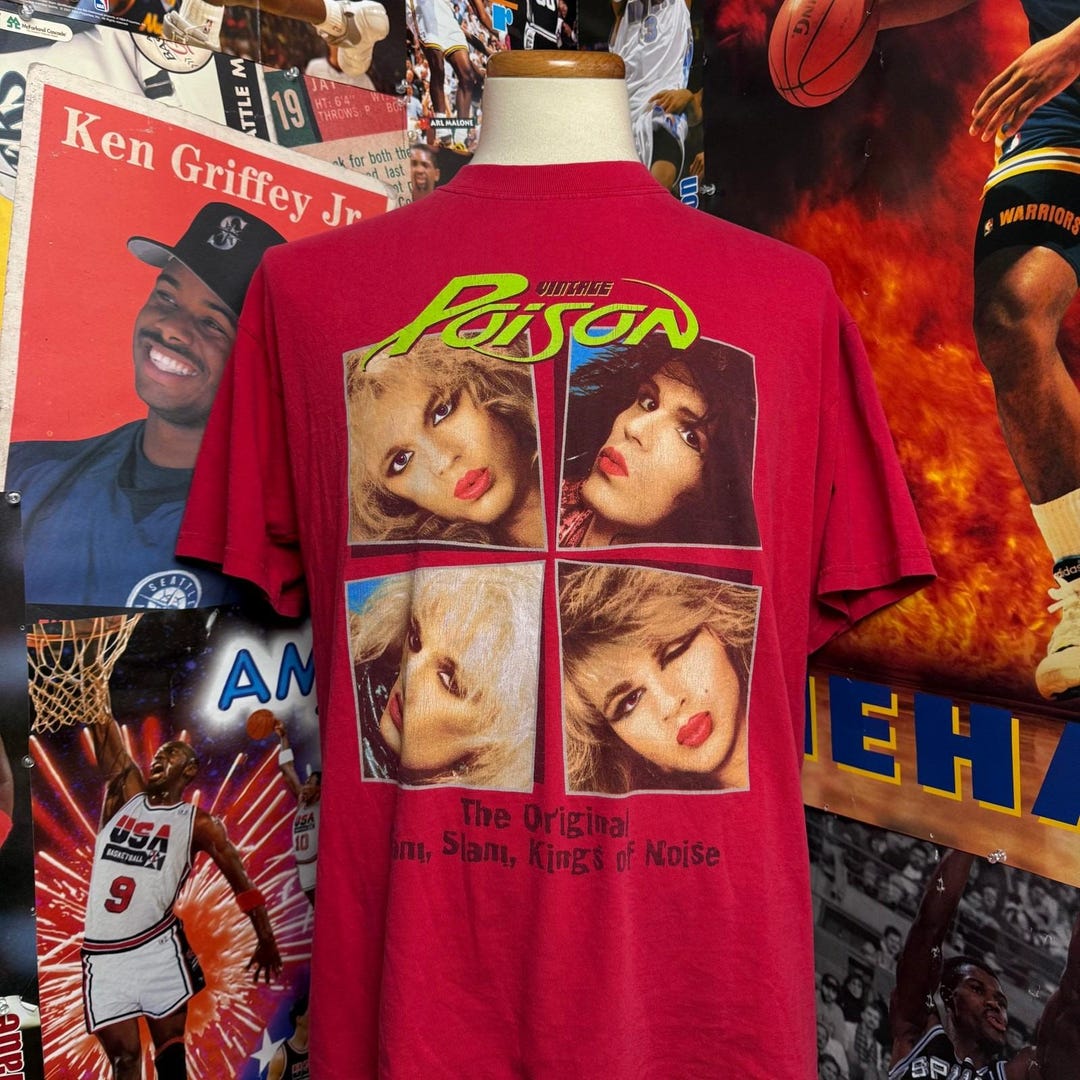 Vintage Poison Punk Rock Hair Metals Finest Punk Rock Tour Tee Sz 2XL ...