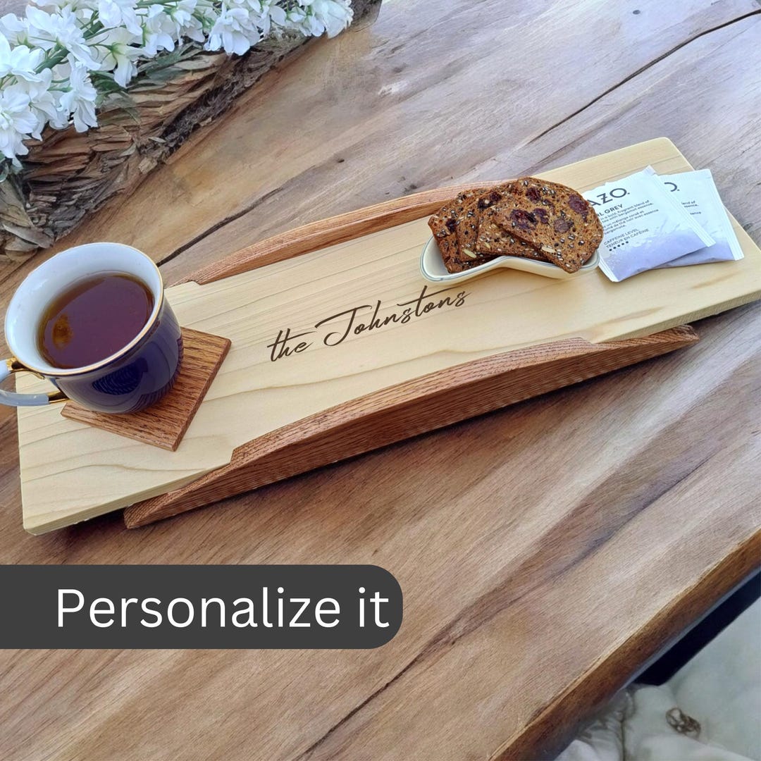 Personalized Serving Tray, Custom Engraved Cheese Board, Holiday Gift ...