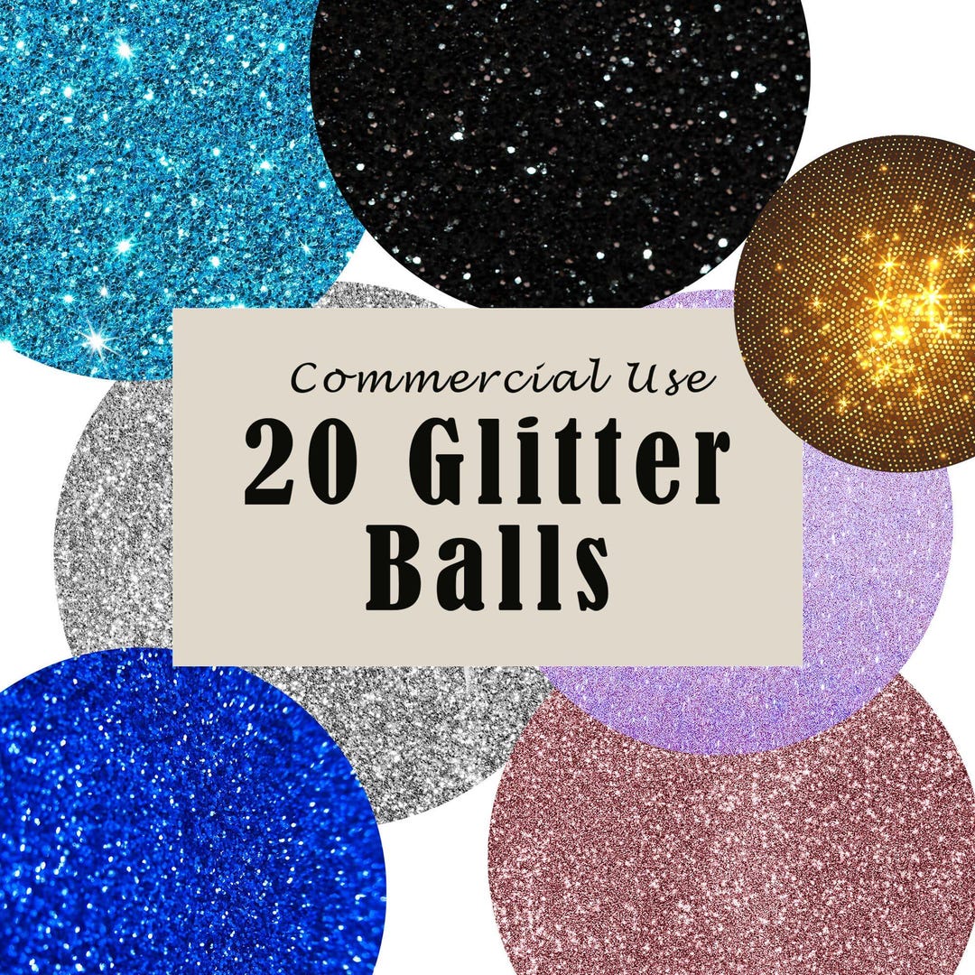 20 Glitter Balls Clipart Disco Balls Dance Party Graphics PNG Christmas ...