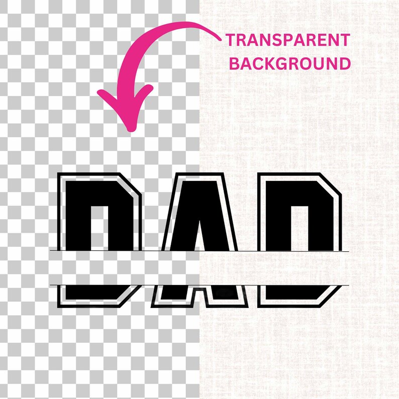 Dad Split Monogram SVG PNG Dad With Kids Name Birthday Sublimation ...