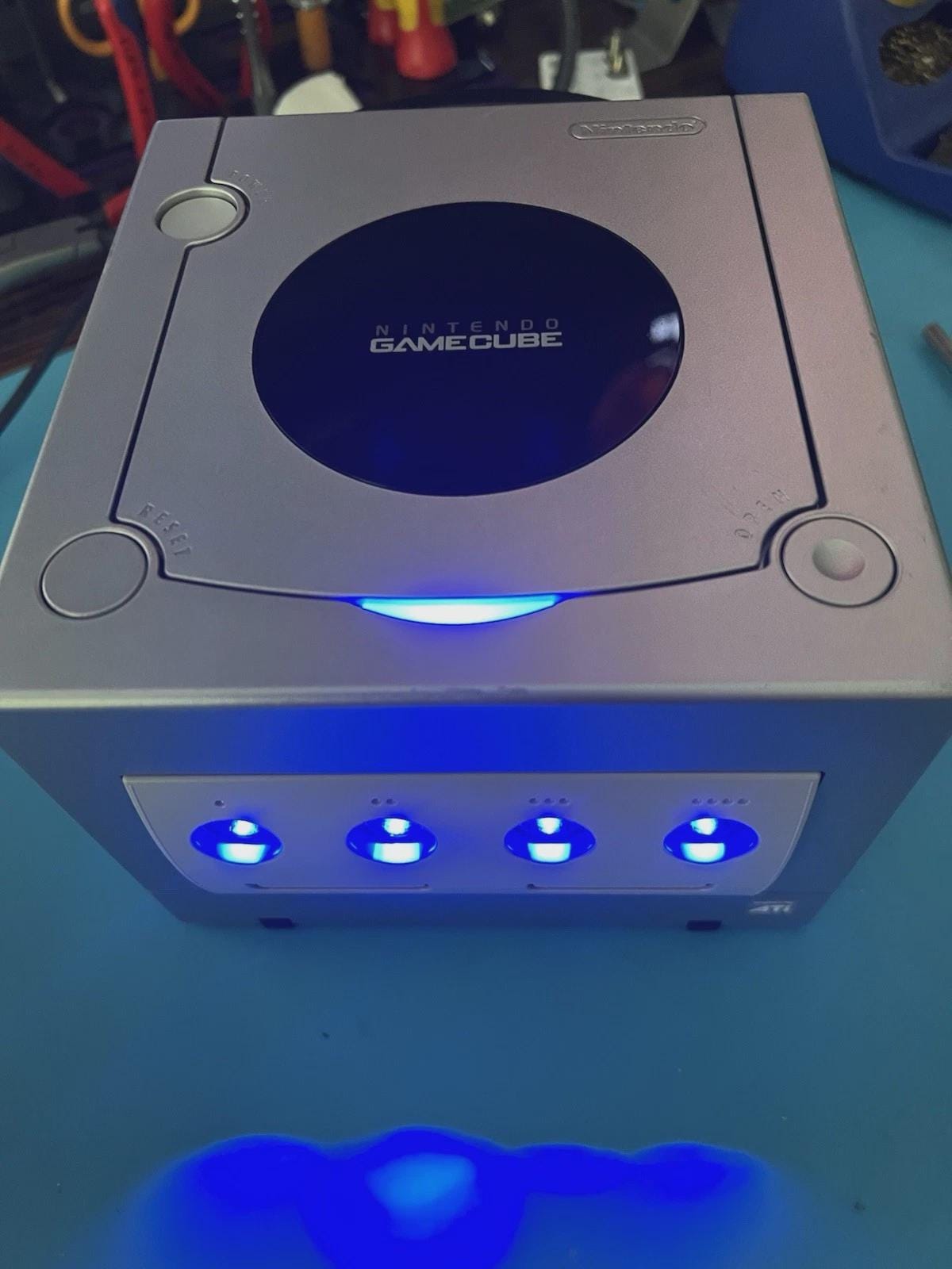 Nintendo Gamecube Controller Board-fresh Battery and Custom Leds ...