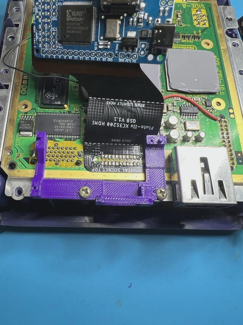 Nintendo Gamecube Authentic Motherboard, Internal HDMI Conversion DIY ...