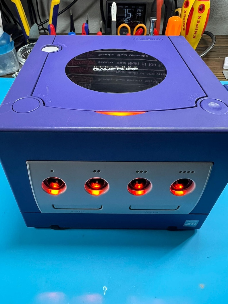 Nintendo Gamecube Controller Board-fresh Battery and Custom Leds ...