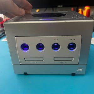 Nintendo Gamecube Controller Board-fresh Battery and Custom Leds ...