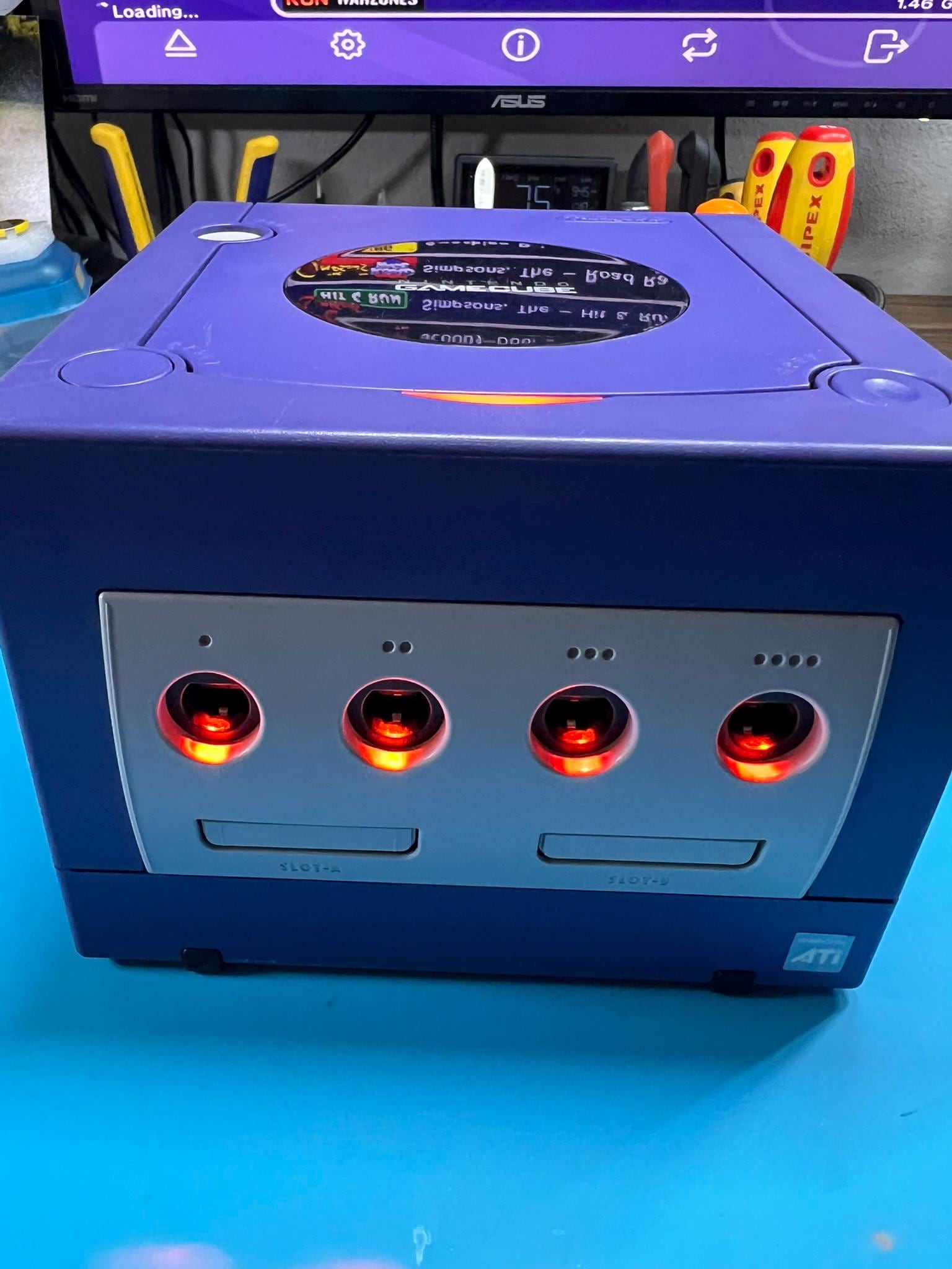 Nintendo Gamecube Controller Board-fresh Battery and Custom Leds ...