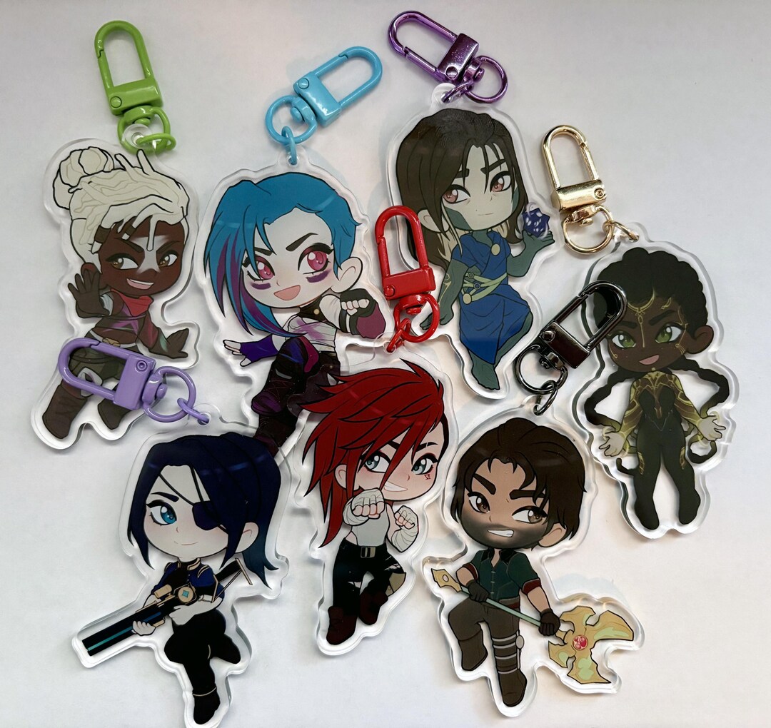 Arcane/league of Legends Character Keychains - Etsy