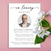 Funeral Invitation Template, Editable Minimalist Funeral Announcement ...