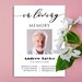 Funeral Invitation - Warm Photo Memorial Card Template for Tribute ...
