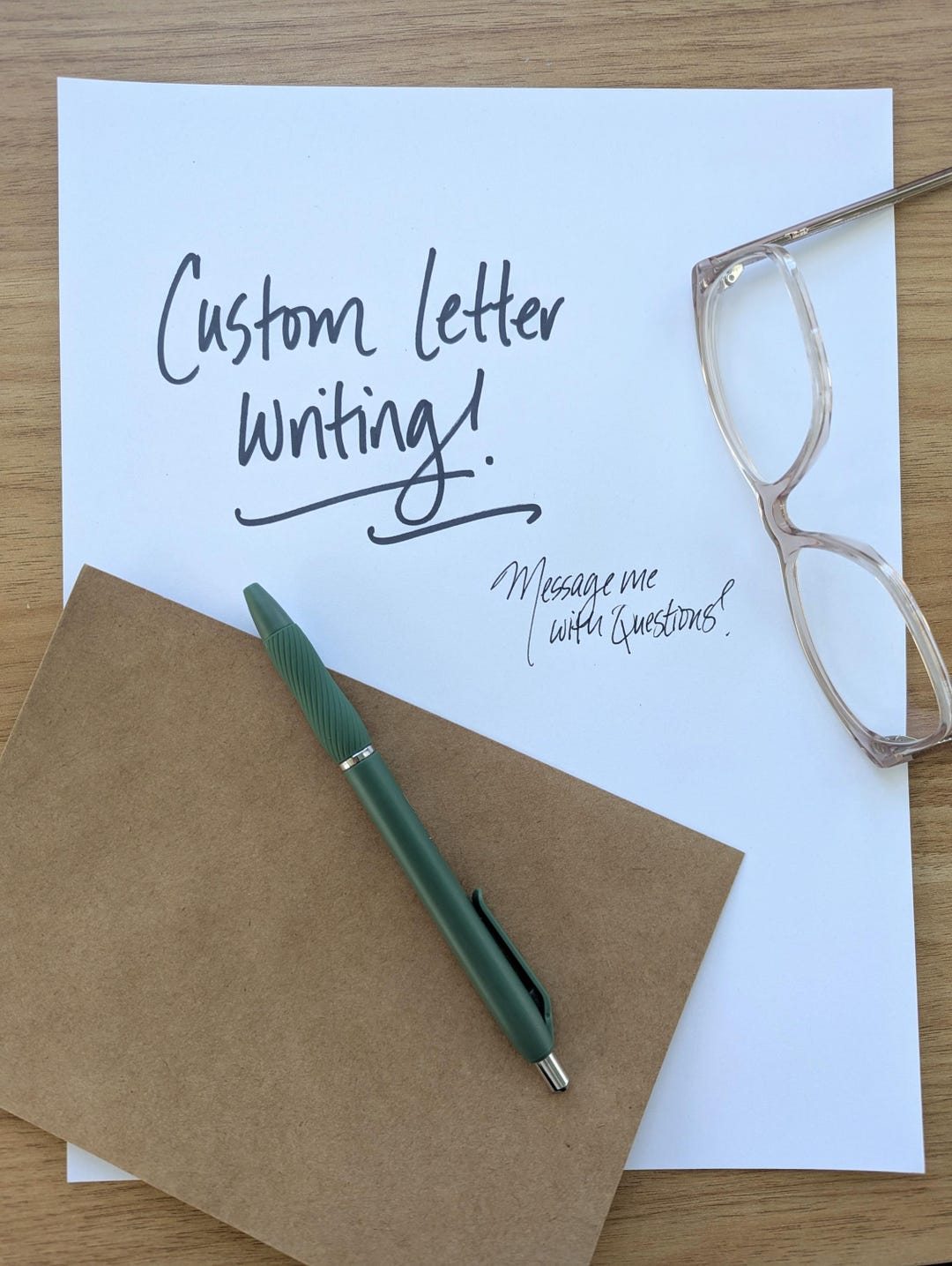 Handwritten Letter & Envelope (100% Custom) - Etsy