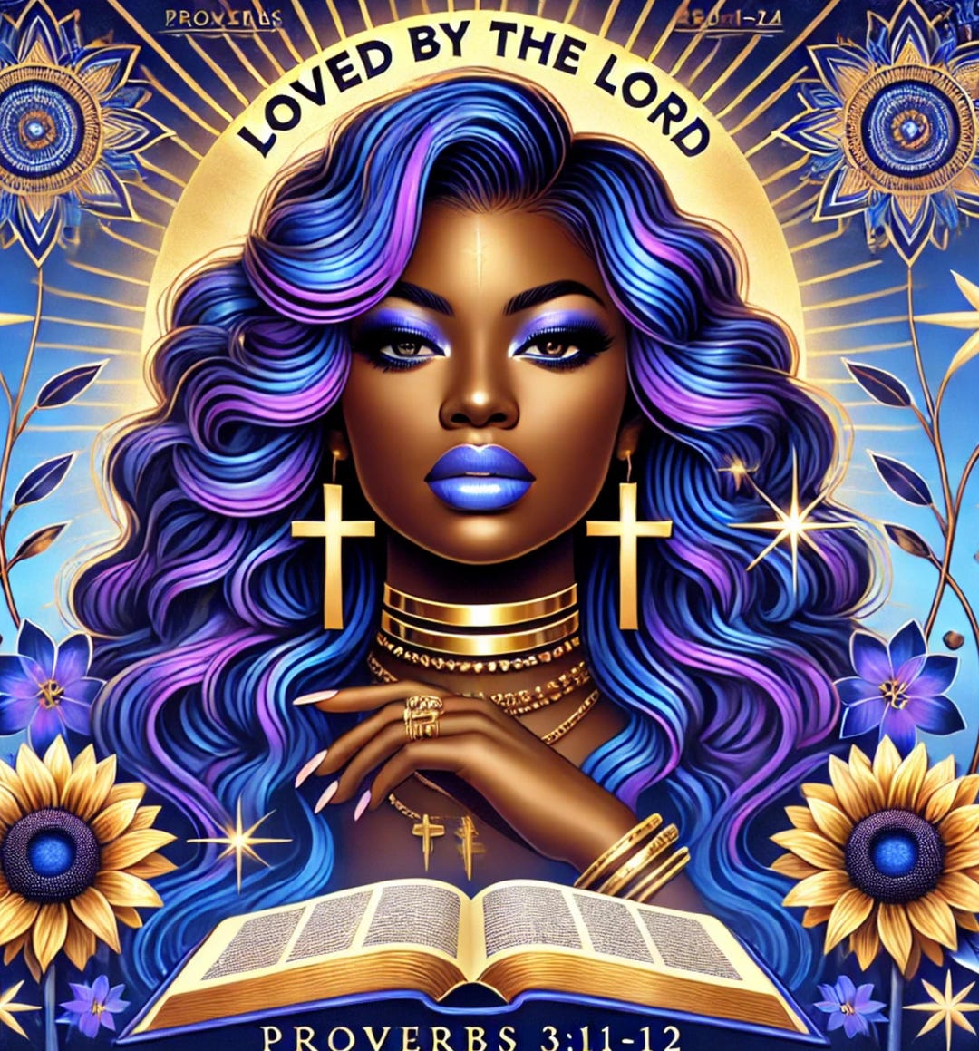 Purple and Blue Prayer Warrior - Etsy