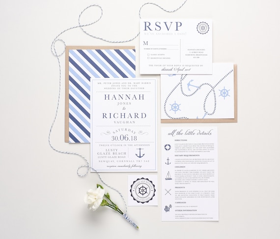 Rope Wedding Invitation