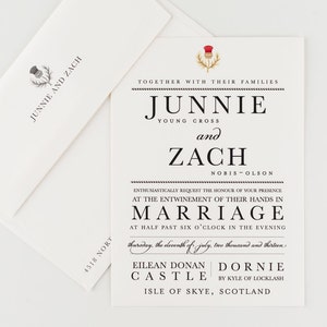 Scottish Wedding Invitations, Scotland Highlands Wedding, Destination ...