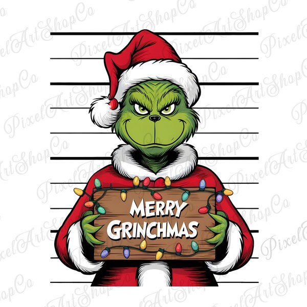 Grinch Mugshot - Etsy