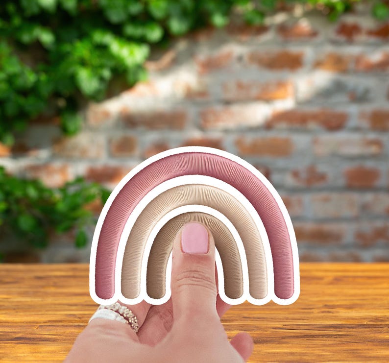 Boho Rainbow Sublimation Embroidery Design, Rainbow Sublimation ...