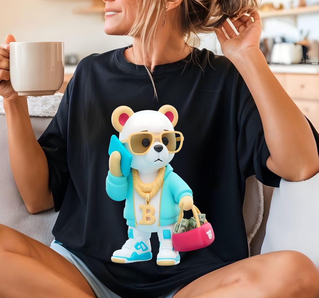 Hip Hop Graffiti Bear, Rapper Cartoon Bear Graffiti, Boom Box Street ...