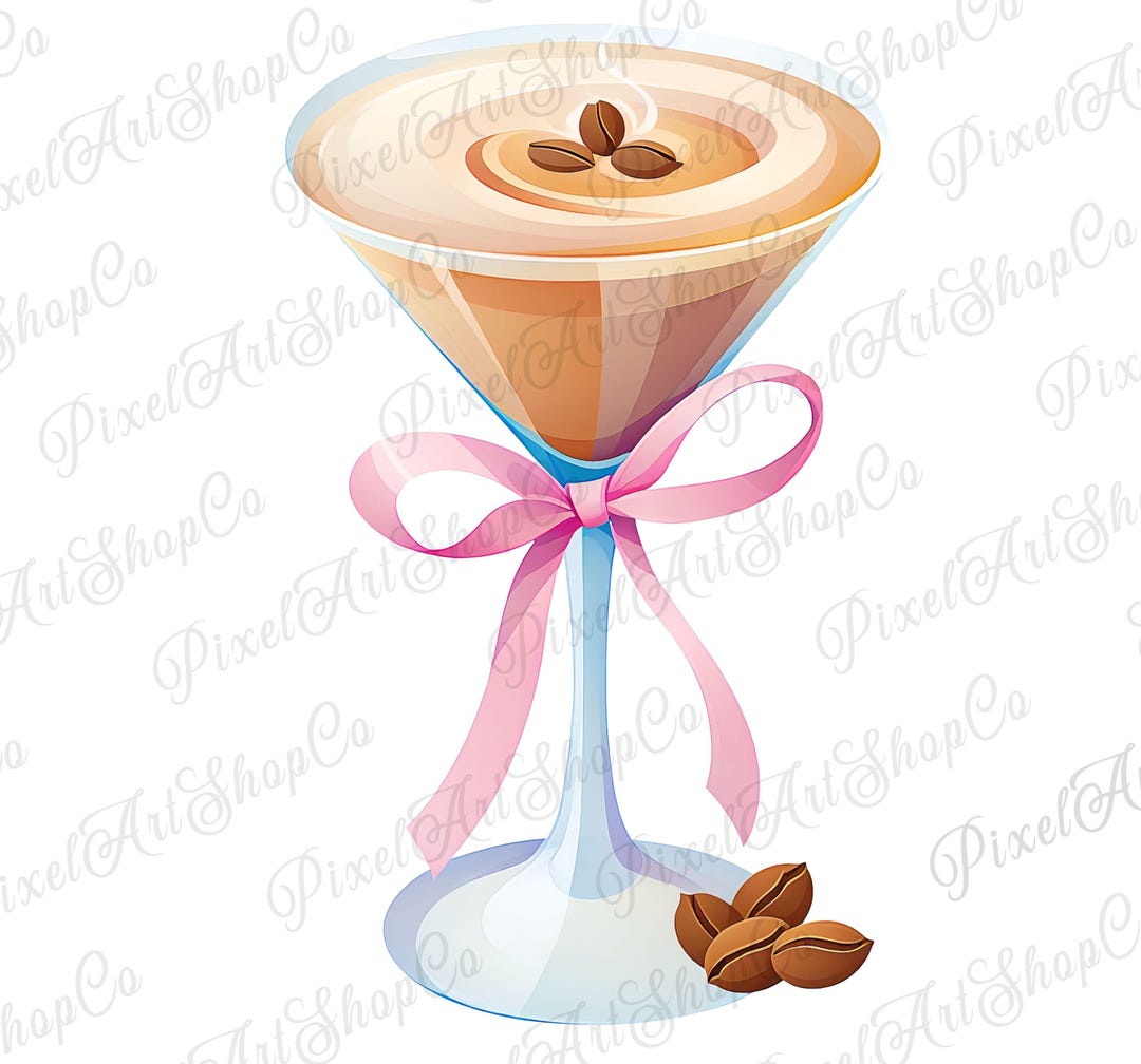 Espresso Martini PNG, Espresso Bow Png, Cocktail Espresso PNG, Espresso ...