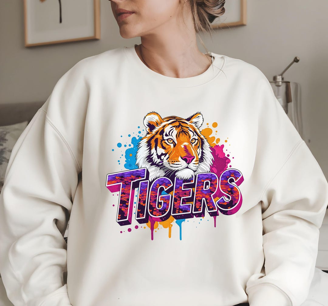 Tigers Png, Mascot Png, Pink Sequin Tiger Png, Football Season, Sport ...