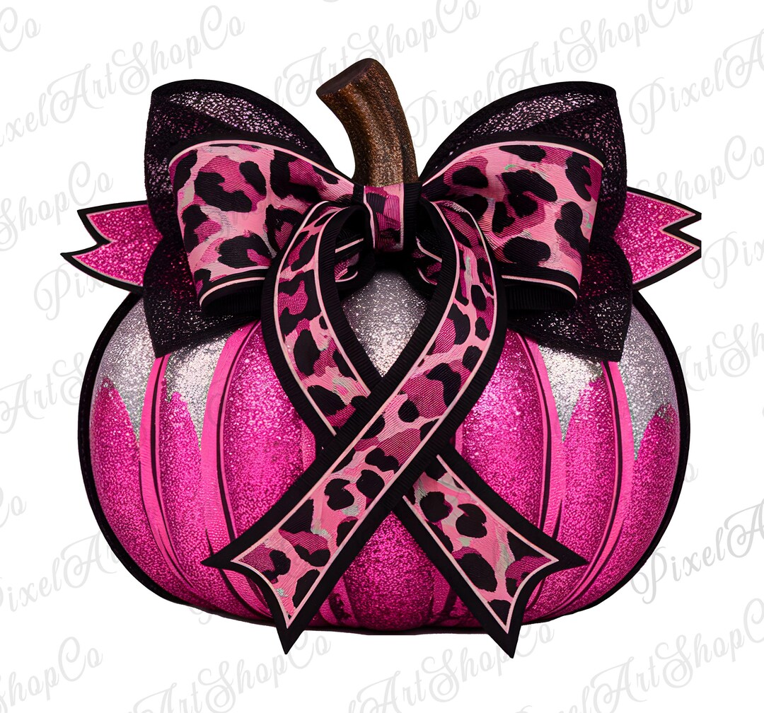 Breast Cancer Pumpkin Png, Breast Cancer Awareness PNG, Fall Breast ...