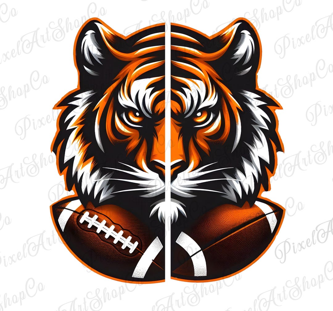 Tigers Football PNG, Tigers School Spirit Sublimation Design, Tiger ...