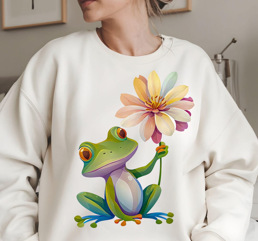 Frog Png, Funny Animal Sublimation Design, Watercolor Cute Frogs, Frog ...