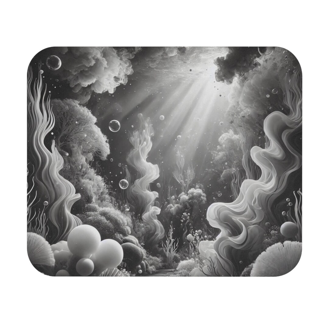 Underwater Abstract Mouse Pad (rectangle) B&W - Etsy