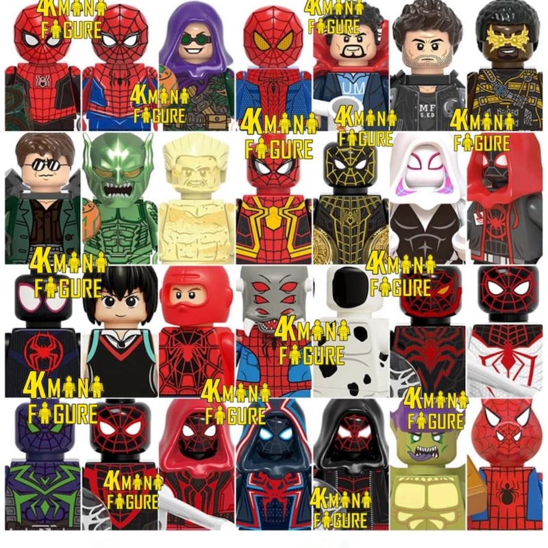 Spiderman Mini Figures - Etsy UK