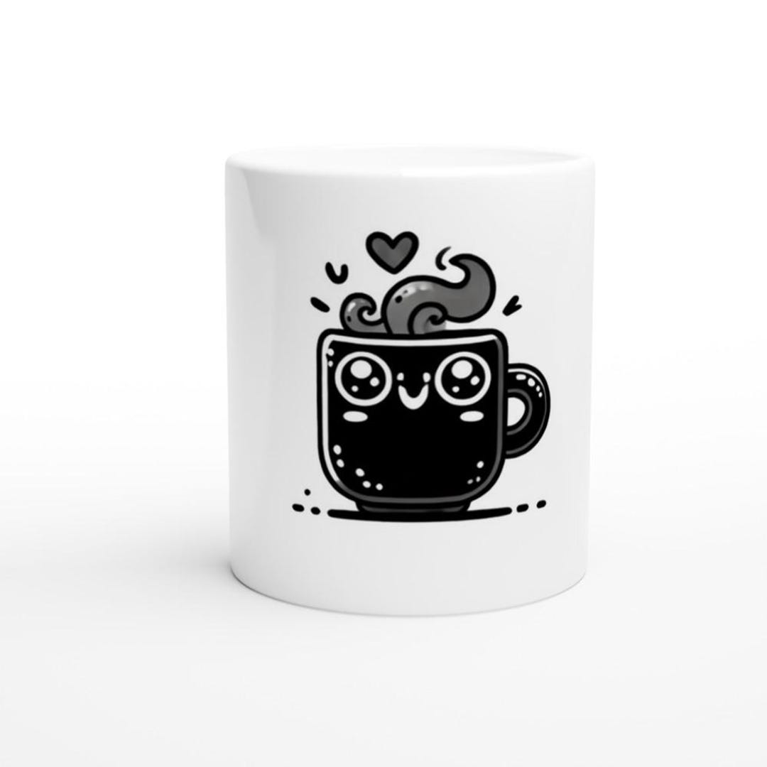 Cute Coffee Mug Kawaii Smiling Coffee Cup Fun Gift for Coffee Lovers ...